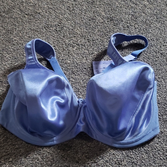 Intimates & Sleepwear | Blue Satin Bra 38f | Poshmark